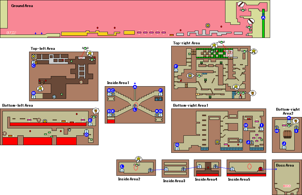 4-4: Marching Milde's Fort - Level Guide and Map - Imasara Yoshi's ...